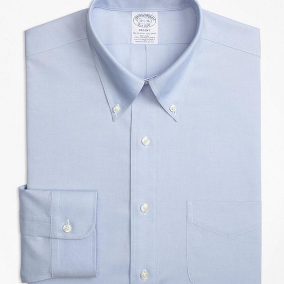 Brooks Brothers | Shirts | Brooks Brothers Blue Buttondown Dress Shirt ...